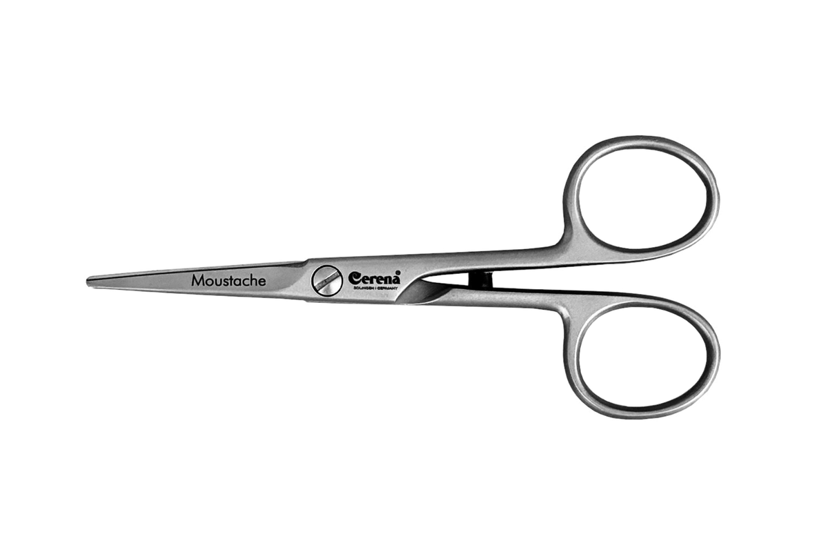 Cerena Slim Moustache Scissors – Fine Precision Beard & Moustache Tool ...